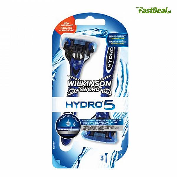 Maszynka do golenia Wilkinson Sword Hydro 5! 3 sztuki w... Maszynka do golenia Wilkinson Sword Hydro 5! 3 sztuki w...